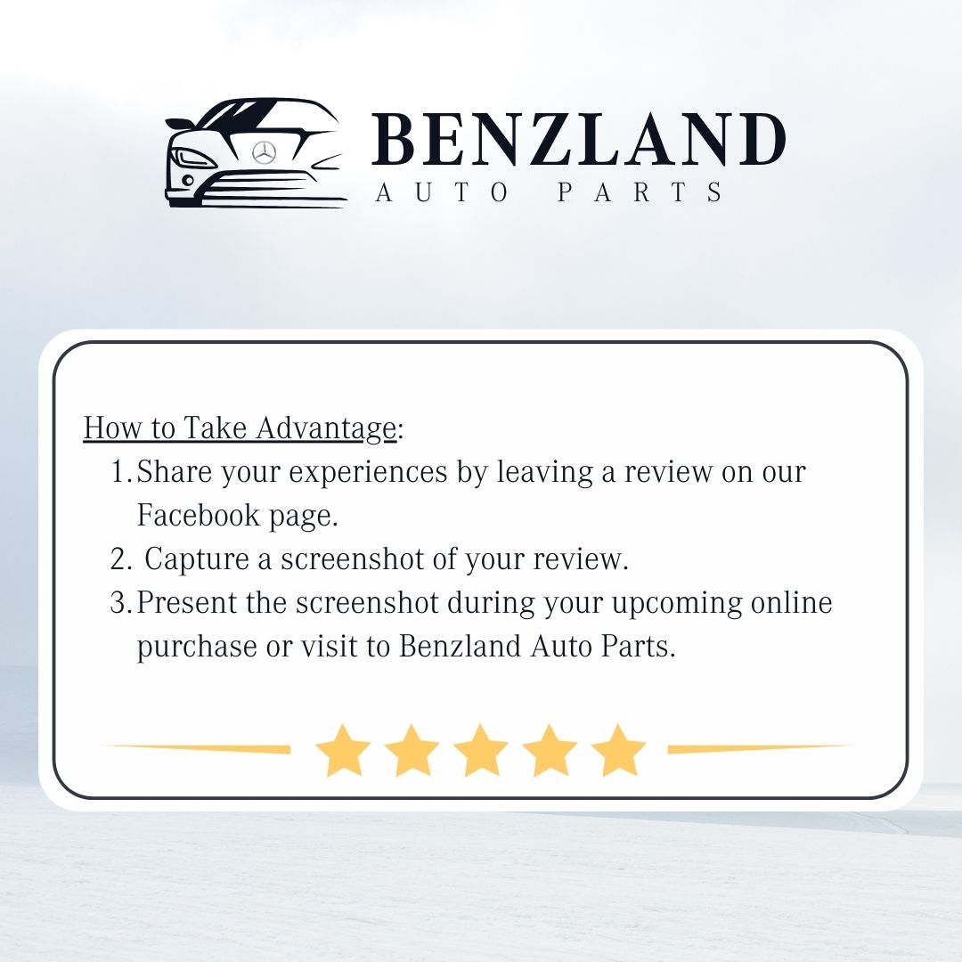 Facebook Customer Review Promotion – Benzland Auto Parts